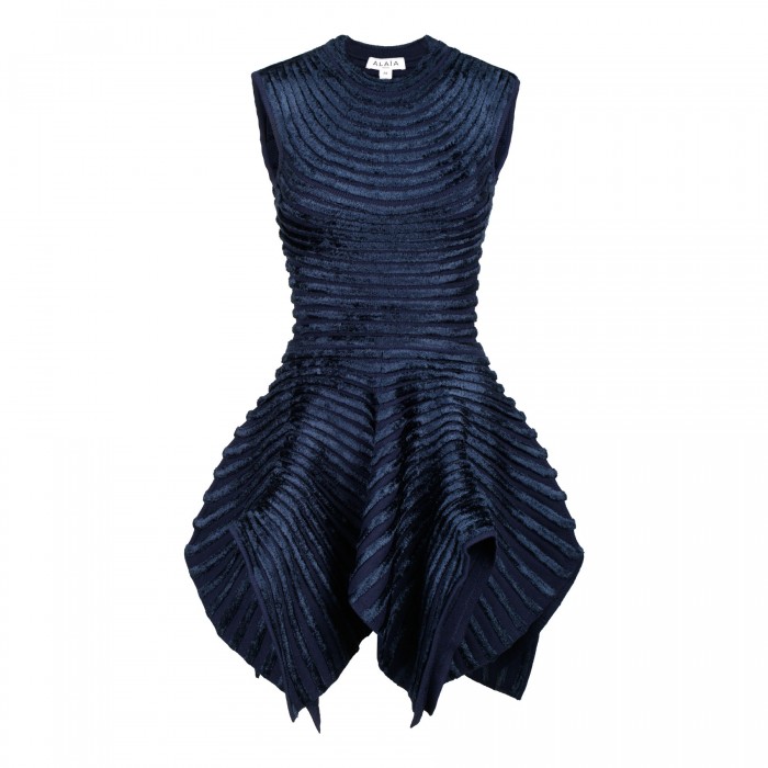 Blue circular dress | Le Noir - Unconventional Luxury